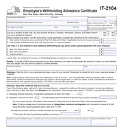 Guide to NY State Form IT-2104 (2025)