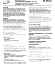 Guide to NY State Form IT-2104 (2025)