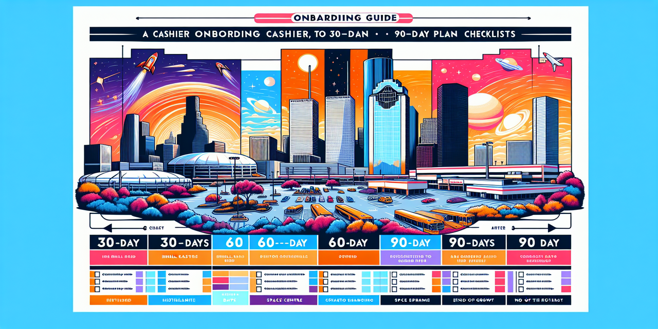 Cashier Onboarding Guide for Houston: 30-/60-/90-Day Plan with Checklists