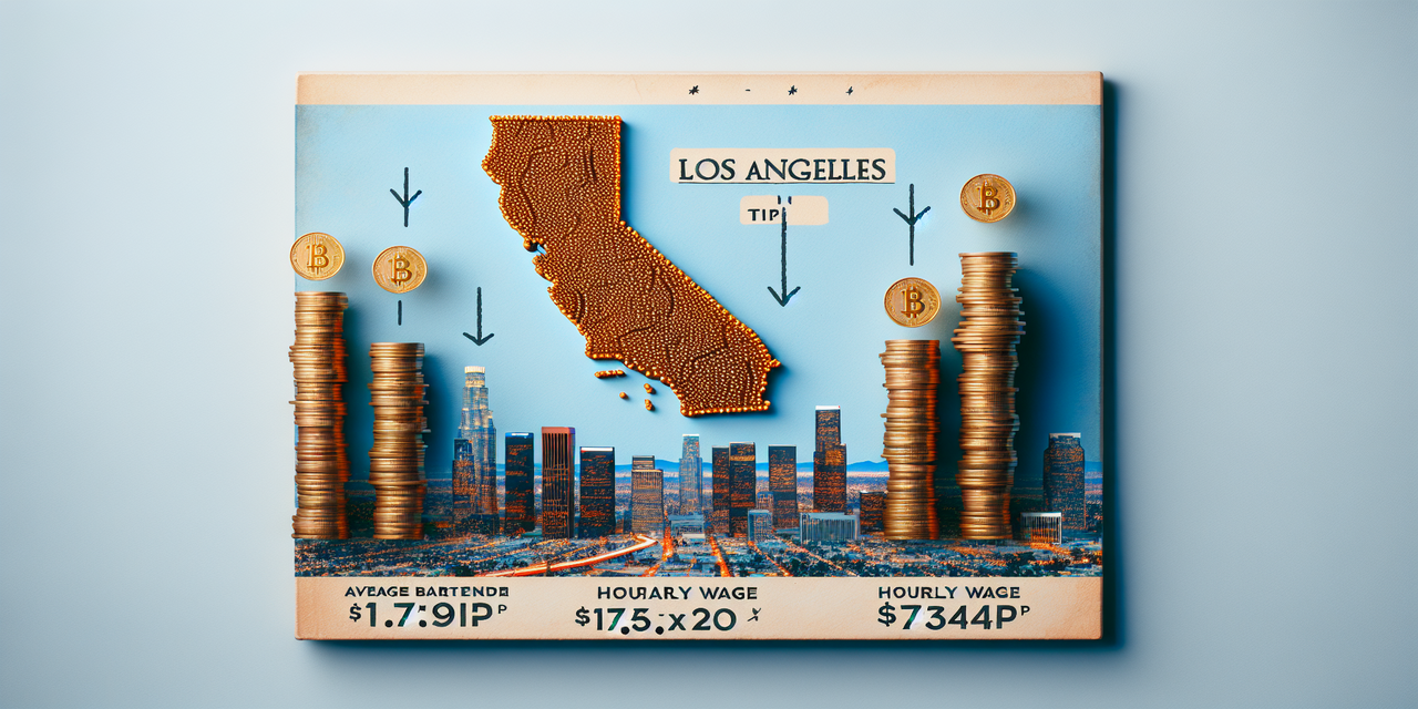 Average Bartender Tip Income in Los Angeles vs Hourly Wage
