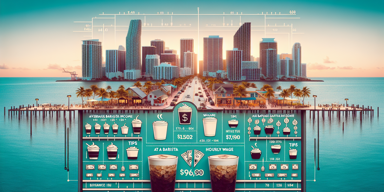 Average Barista Tip Income in Miami vs Hourly Wage