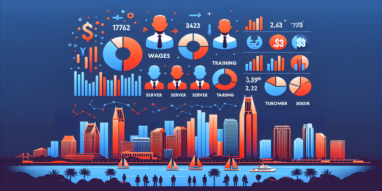 San Diego Cost of Hiring Server: Wages, Taxes, Training and Turnover